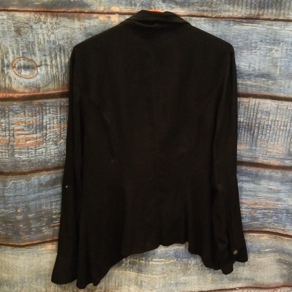 torrid | Jackets & Coats | Torrid Sharkbite Black Studded Zipup Blazer ...